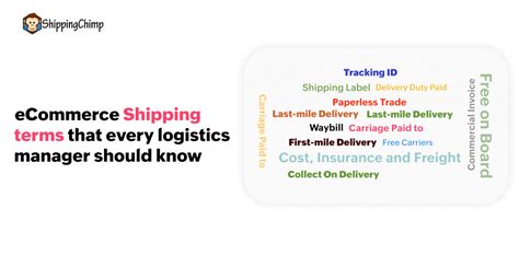 17 Shipping Terms Every Logistics Manager Should Know In 2022 ShippingChimp