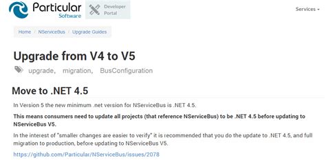 Upgrading Nservicebus To V5 From V4 Part1