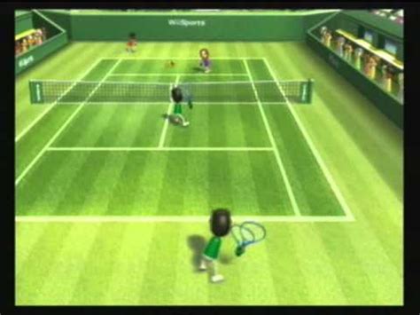 Wii Sports Tennis Spin Youtube