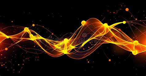 Flowing Neural Network With Glowing Nodes Connecting And Disconnecting