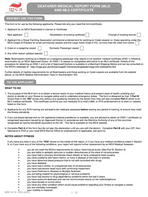 Eng1 Medical Form Pdf Fill Out And Sign Online Dochub
