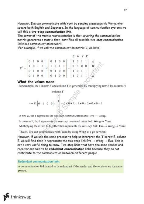 Further Mathematics Matrices Notes Further Mathematics Year 12 Vce