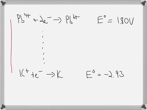 Solved Text Using The Appendix Table Of Standard Reduction Potentials