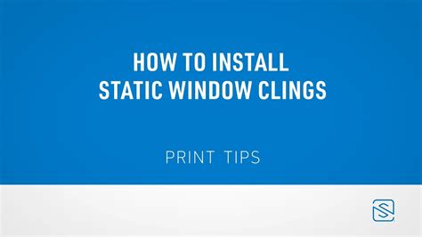 See How To Install Window Clings For Brands And Businesses Youtube