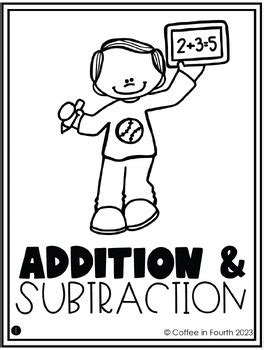 Addition And Subtraction Interactive Notebook By Coffee In Fourth