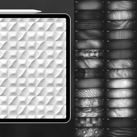 Artstation 130 Procreate Plastic Textures Smooth Plastic Procreate Pattern Seamless Brushes