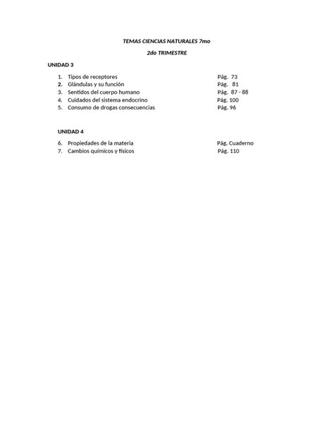 Temas De Ciencias Naturales 7mo Pdf