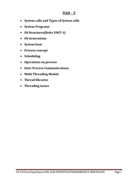 Os Unit 2sasipdf Pdf Thread Computing Booting