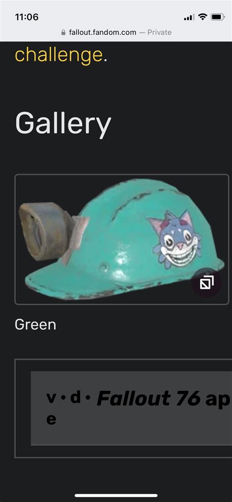 Xb1 H Caps Leaders W Greenblue Mr Fuzzy Miners Helmet Rfallout76marketplace