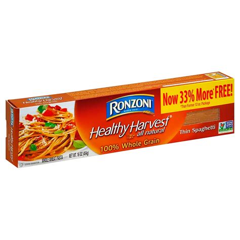 Ronzoni Healthy Harvest Whole Wheat Thin Spaghetti Shop Pasta And Rice
