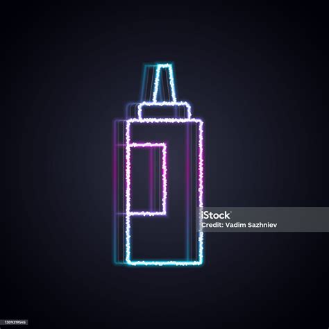 검은 색 배경에 고립 된 빛나는 네온 라인 소스 병 아이콘 케첩 겨자 마요네즈 병에 소스를 얹고 패스트푸드를 먹습니다 벡터 겨자에 대한 스톡 벡터 아트 및 기타 이미지