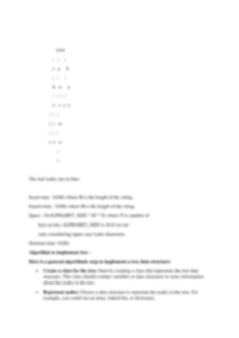 Solution Lecture Notes Overview Of Graph Trie Segment Tree And Suffix