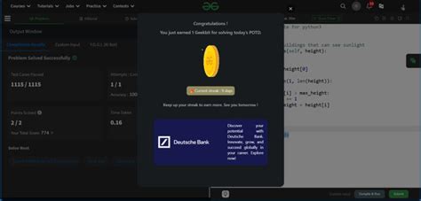 Barsha Saha On Linkedin Geekstreak2024 Deutschebank Codingjourney
