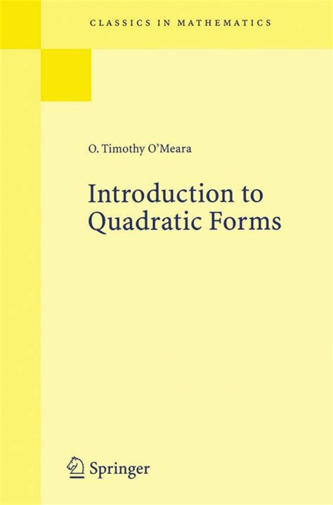 Introduction To Quadratic Forms Premiumjs Store