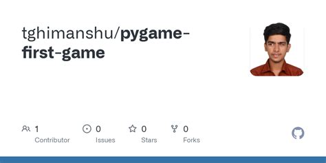 Github Tghimanshupygame First Game