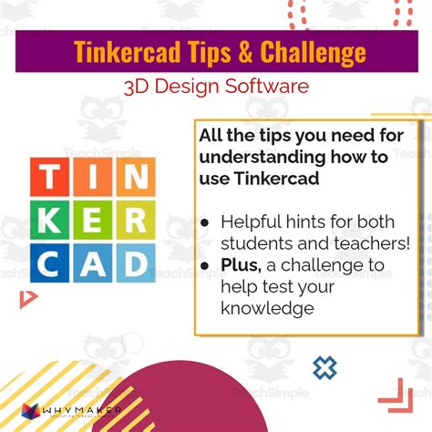 Tinkercad Tips And Challenge By Teach Simple