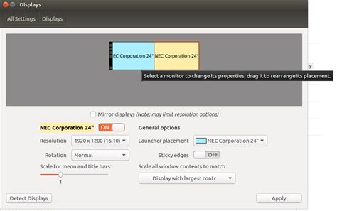 Nvidia X Server Settings Don T Save Screen Position Settings Ask Ubuntu