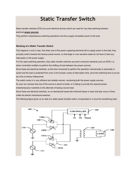 Static Transfer Switch