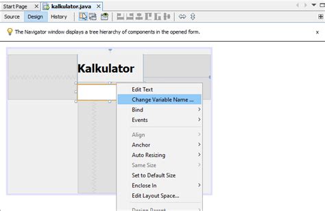 Membuat Kalkulator Sederhana Di Netbeans