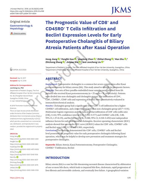 Pdf The Prognostic Value Of Cd8 And Cd45ro T Cells Infiltration And Beclin1 Expression