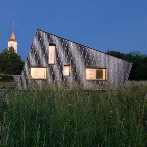 Straw Bale House Is A Straw And Timber Duplex In The German Countryside