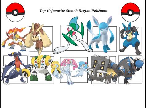 My Top 10 Favorite Sinnoh Region Pokemon By Ciceronunss On Deviantart