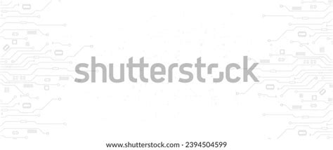 Abstract Technology Circuit Board Background Grey Stock Vector Royalty Free