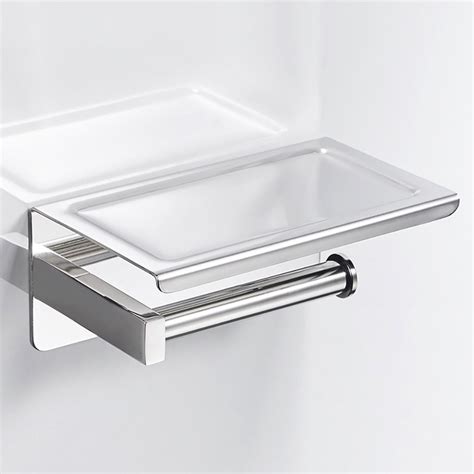 Badu Bg Баня Държач за тоалетна ролка от неръждаема стомана Стенен монтаж Wc Хартиен държач за