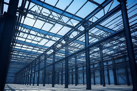 户外的钢结构建筑高清图片下载 正版图片600249306 摄图网