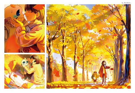 Frisk And Sans Undertale Drawn By Korokor Danbooru