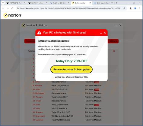 Norton Your Pc Is Infected With 18 Viruses Pop Up Scam Removal And Recovery Steps Updated