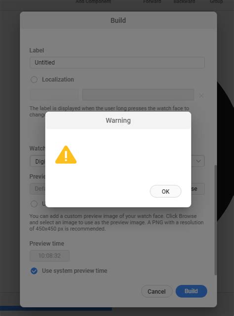 Error Notice Build Fail When Opening Wfs For First Time Watch