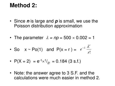 Ppt Poisson Approximation To A Binomial Distribution Powerpoint Ppt Poisson Approximation To A Binomial Distribution Powerpoint