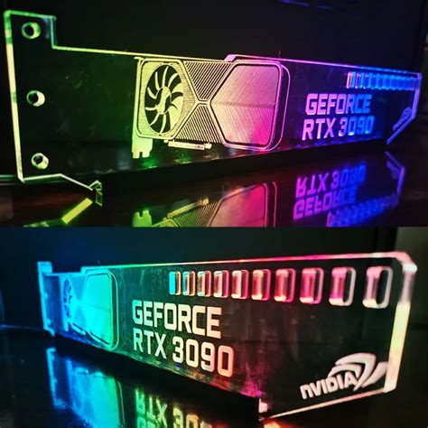 RGB GPU Cket ROG DIY VGA Support Transperant Acrylic Customize Horizental Video Card Holder AURA