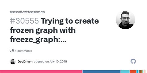 trying to create frozen graph with freeze graph indexerror list index out of range · issue