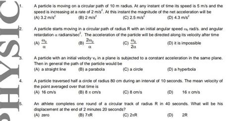 a particle with an initial velocity mathrm{v} {0} in a plane is subjecte