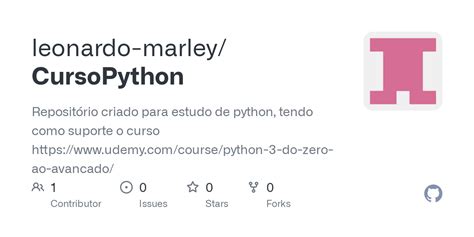 Github Leonardo Marley Cursopython Reposit Rio Criado Para Estudo De