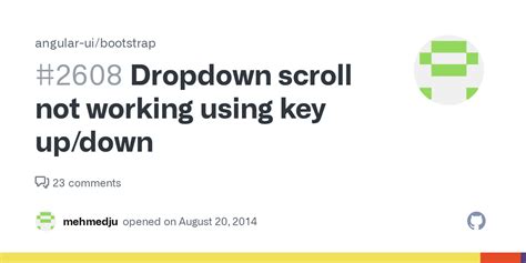 Dropdown Scroll Not Working Using Key Up Down Issue 2608 Angular