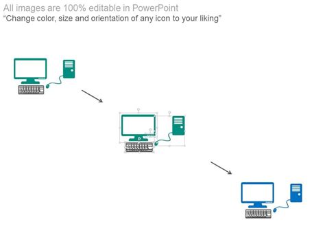 Computer With Cpu And Keyboard Technology Application Flat Powerpoint Design PowerPoint