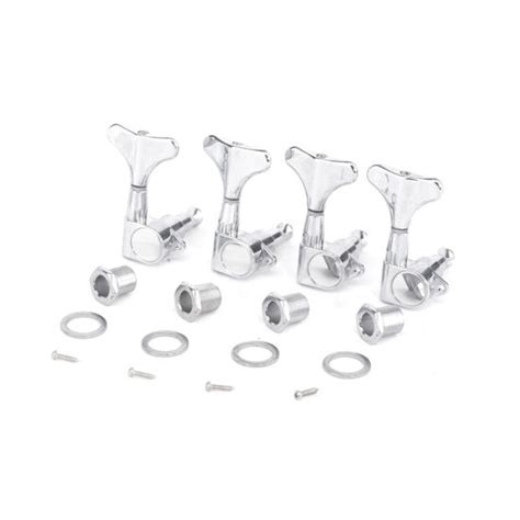 Getuscart Musiclily Pro 4 In Line Sealed Electric Bass Tuners Tuning Pegs Keys Machine Heads
