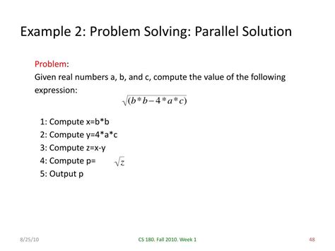 ppt cs 180 problem solving and object oriented programming fall 2010 powerpoint presentation