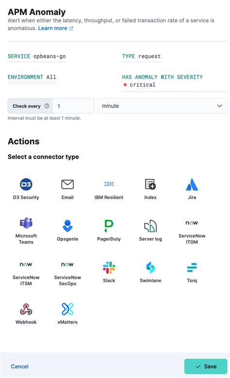 Create An Apm Anomaly Rule Serverless Elastic