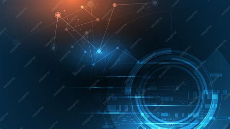 Premium Vector Technology Background Hi Tech Communication Concept