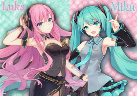 Luka And Miku Miku Vocaloid Characters Hatsune Miku