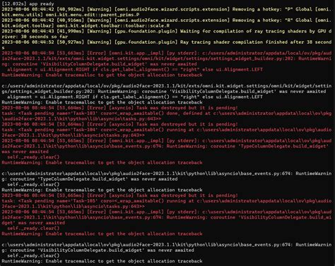 Audio2face Not Launching On Windows 11 Because Of Python Asyncio