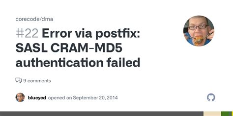 Error Via Postfix SASL CRAM MD5 Authentication Failed Issue 22 Corecode Dma GitHub