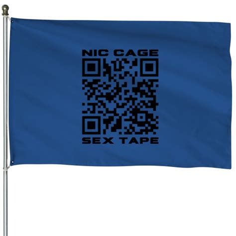 Rick Roll Qr Code Nic Cage Sex Tape Rick Astley House Flags Sold By Brett Scott Brody