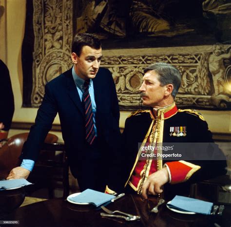 English Actor John Thaw Pictured With Actor Terence Longdon In A Nachrichtenfoto Getty Images