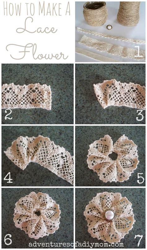 How To Make A Lace Flower Adventures Of A DIY Mom