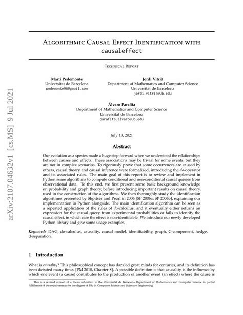 Pdf Algorithmic Causal Effect Identification Dokumentips Pdf Algorithmic Causal Effect Identification Dokumentips